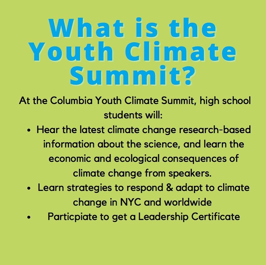Youth Climate Summit Columbia Ecoreps